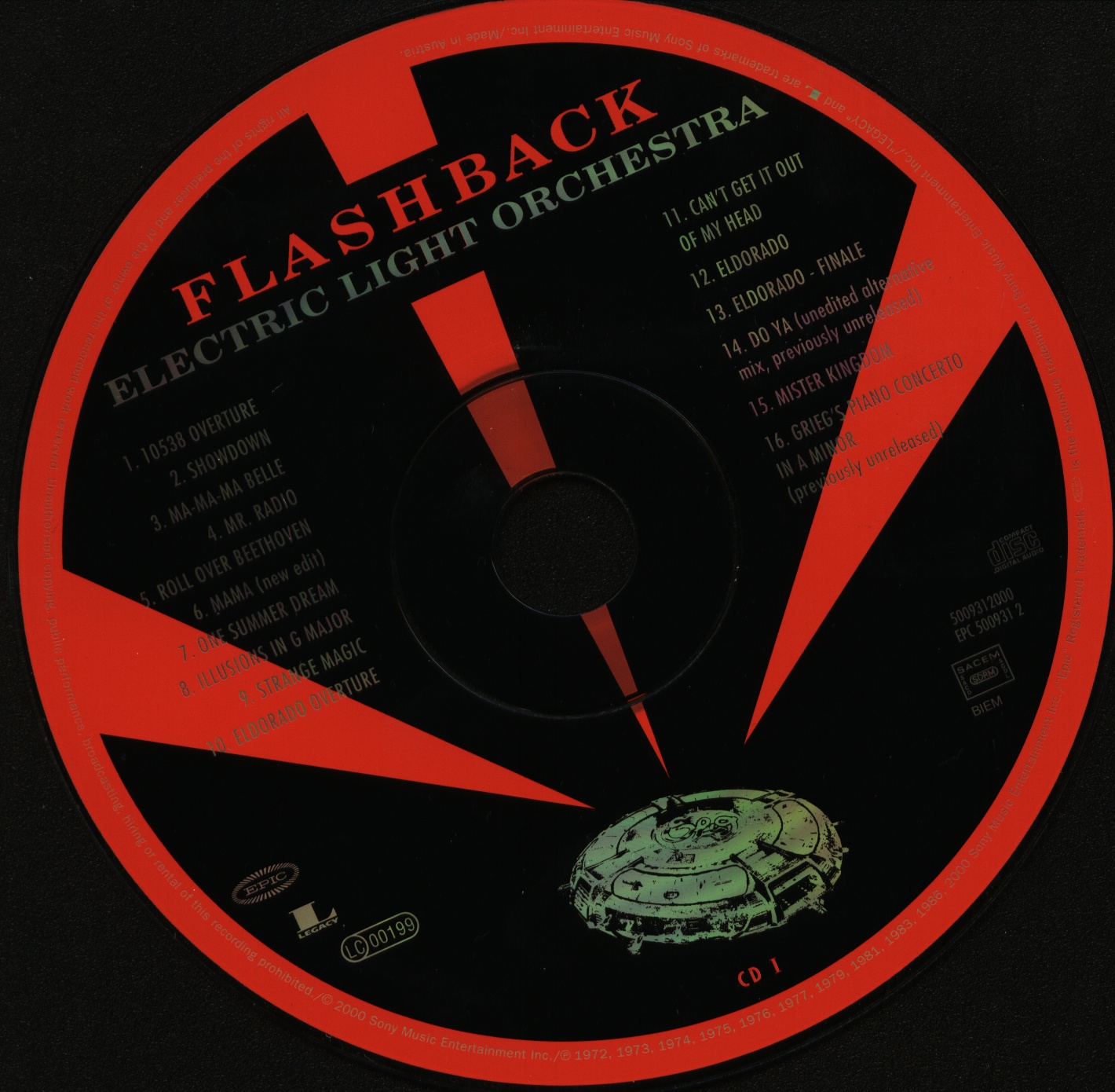 Electric Light Orchestra Flashback : CD 1 EU | CD Covers | Cover ...